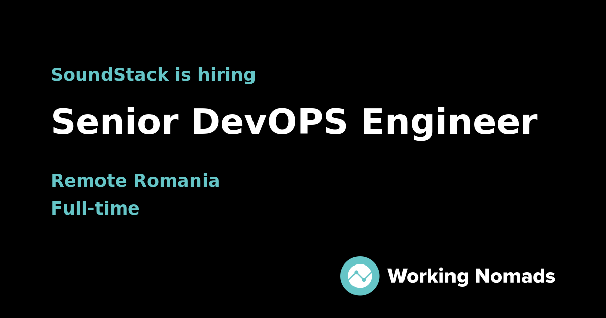Senior DevOPS Engineer at SoundStack | Working Nomads