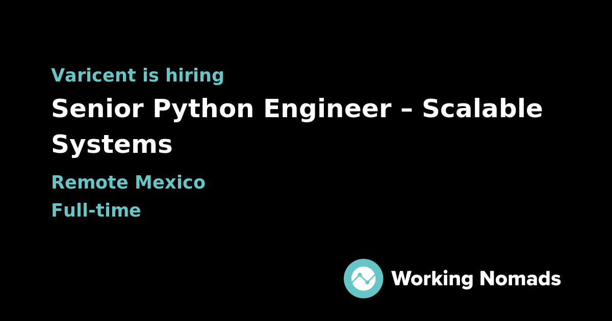 Senior Python Engineer – Scalable Systems at Varicent | Working Nomads