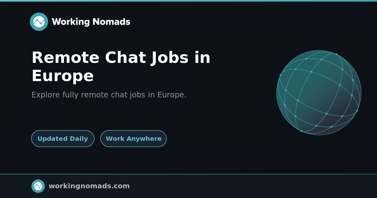 Remote Chat Jobs in Europe | Working Nomads