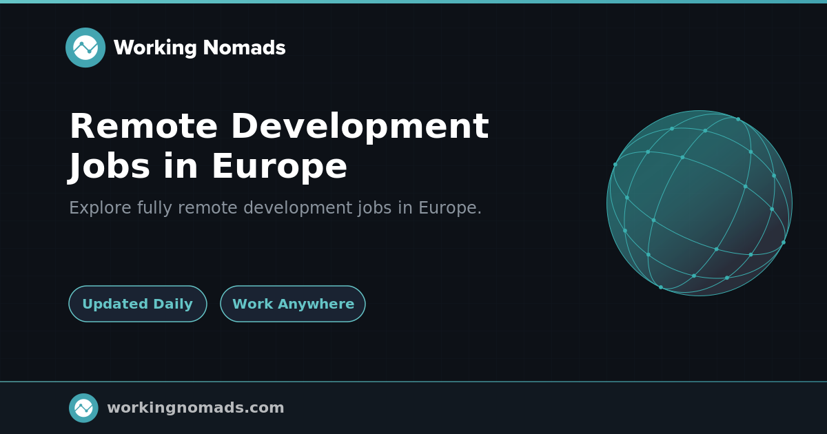 Remote Development Jobs in Europe | Working Nomads