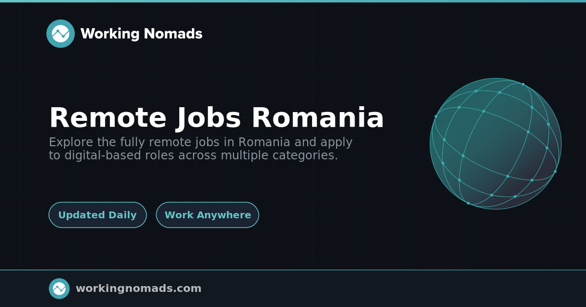 Remote Jobs Romania | Working Nomads